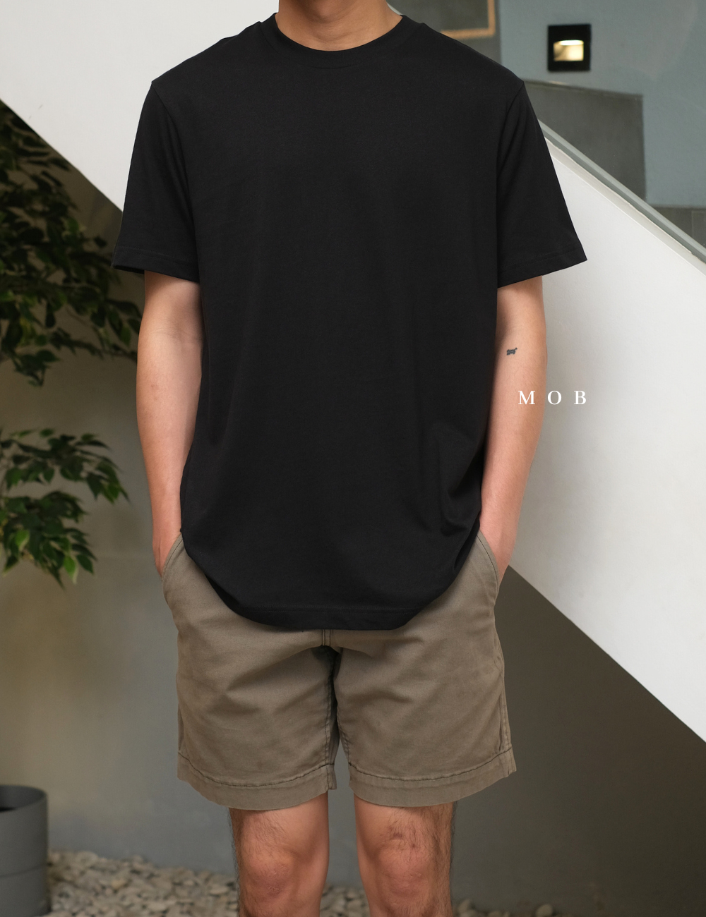 MOB - GPSST1602D Basic SS Tee Black (M ONLY)