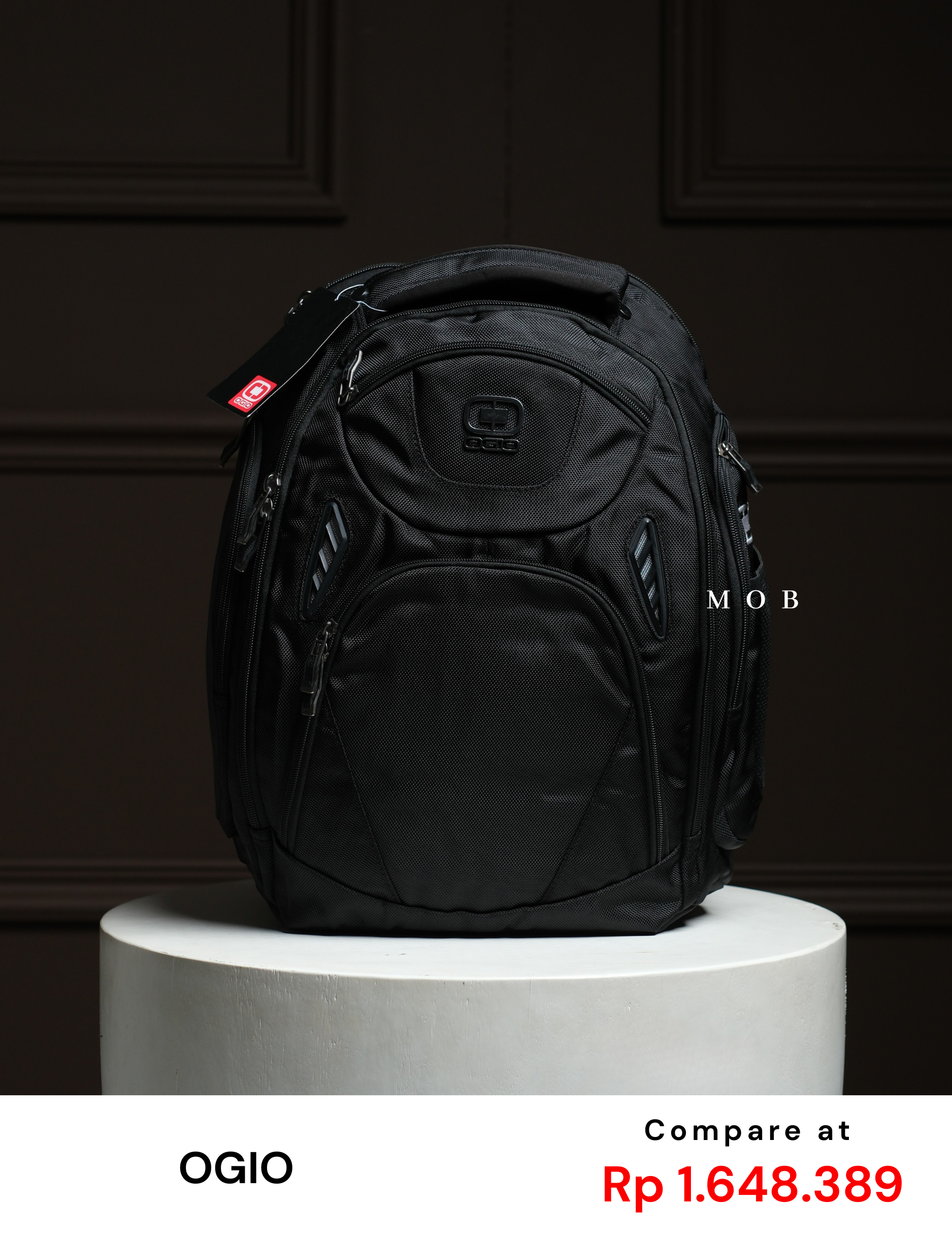 MOB - OGBAG02002 Mercur Pack 17" Backpack Black