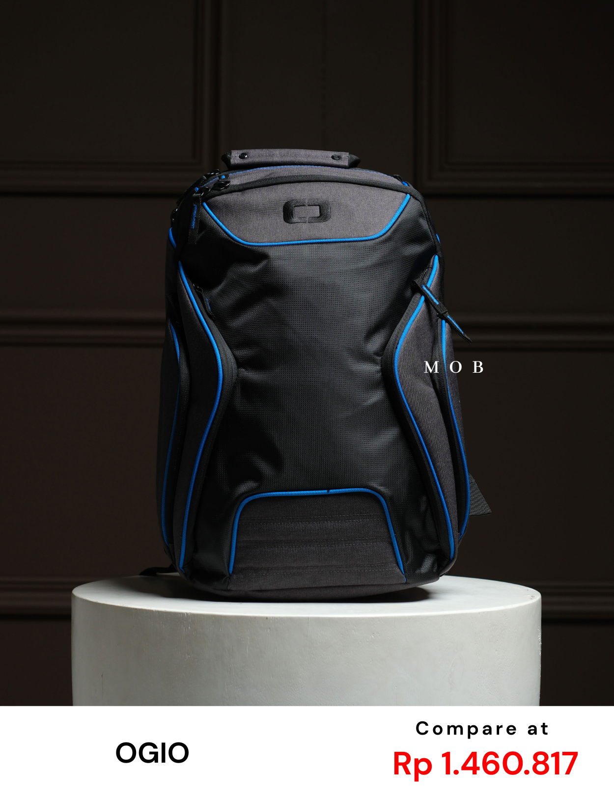 OGBAG02003B Hatch Pack Backpack Black BLUE - MOB