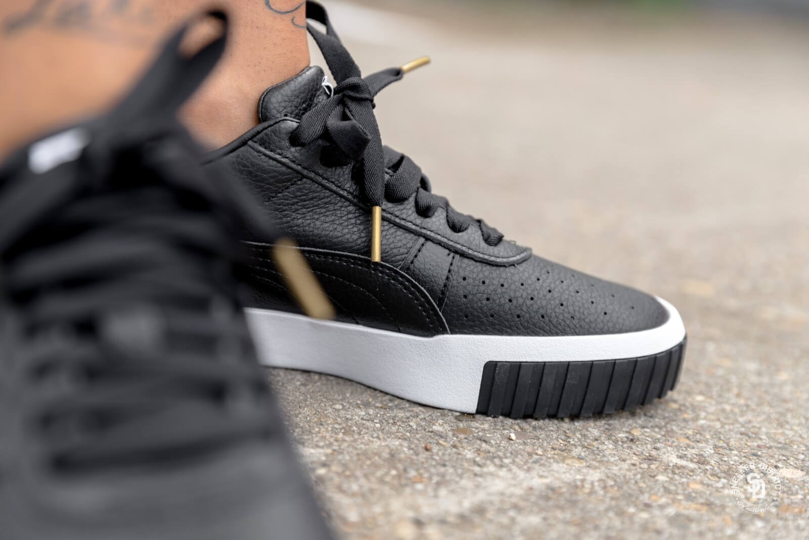 PUMA CALI - BLACK AND WHITE - SPORT WAREHOUSE