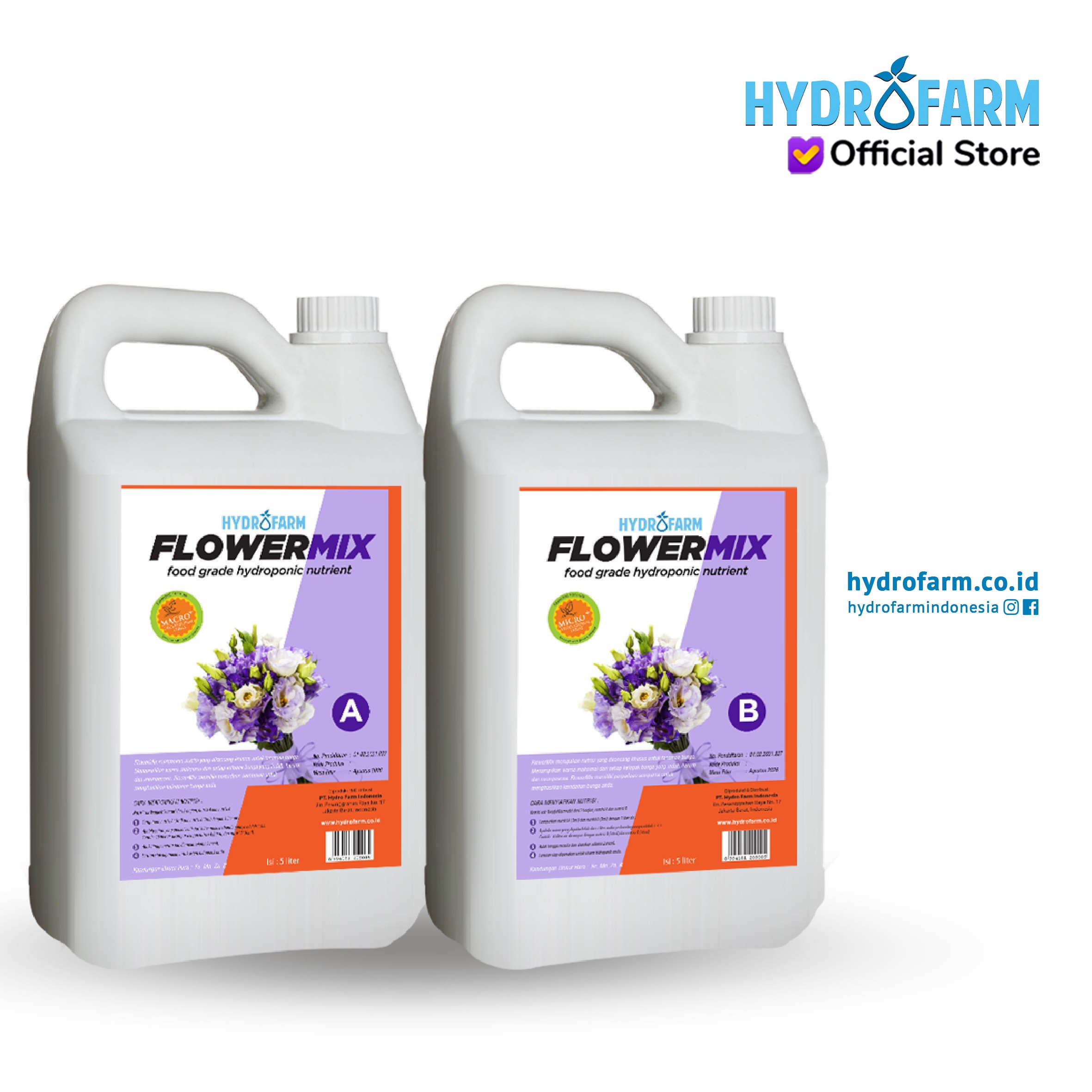 Hydrofarm Official Website - Nutrisi Hidroponik AB Mix Bunga ...