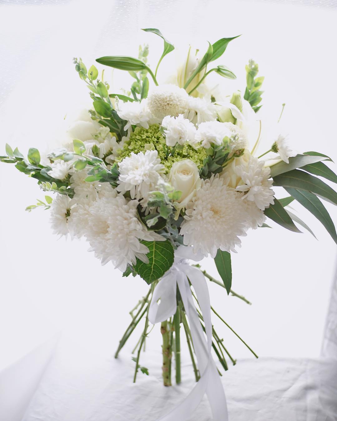 Cara Florist Official Website - Authentic White Wedding Bouquet
