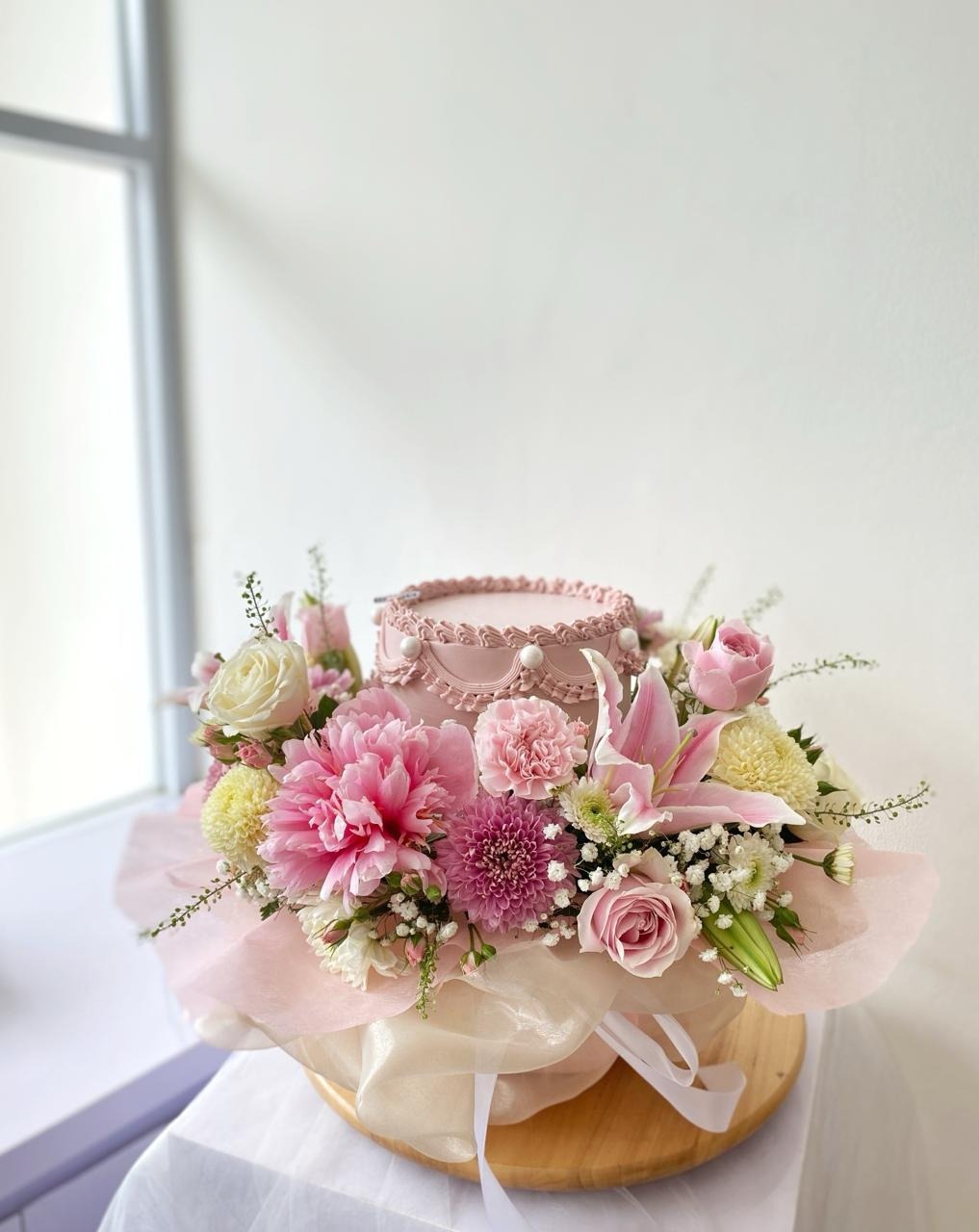 Cara Florist Official Website - Douna Blooming Cake