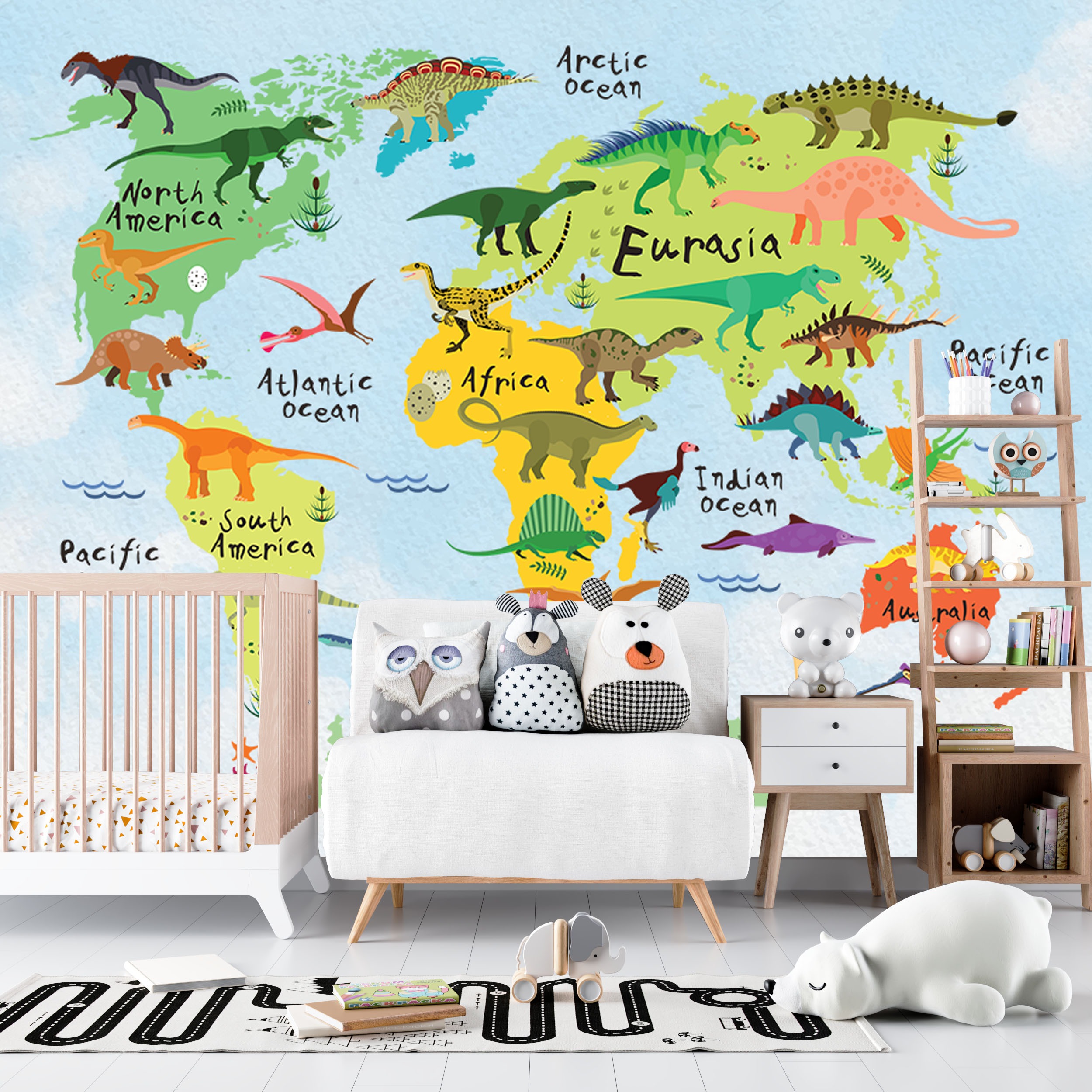 Kaja Walls Official Website - Dino Map Wallpaper