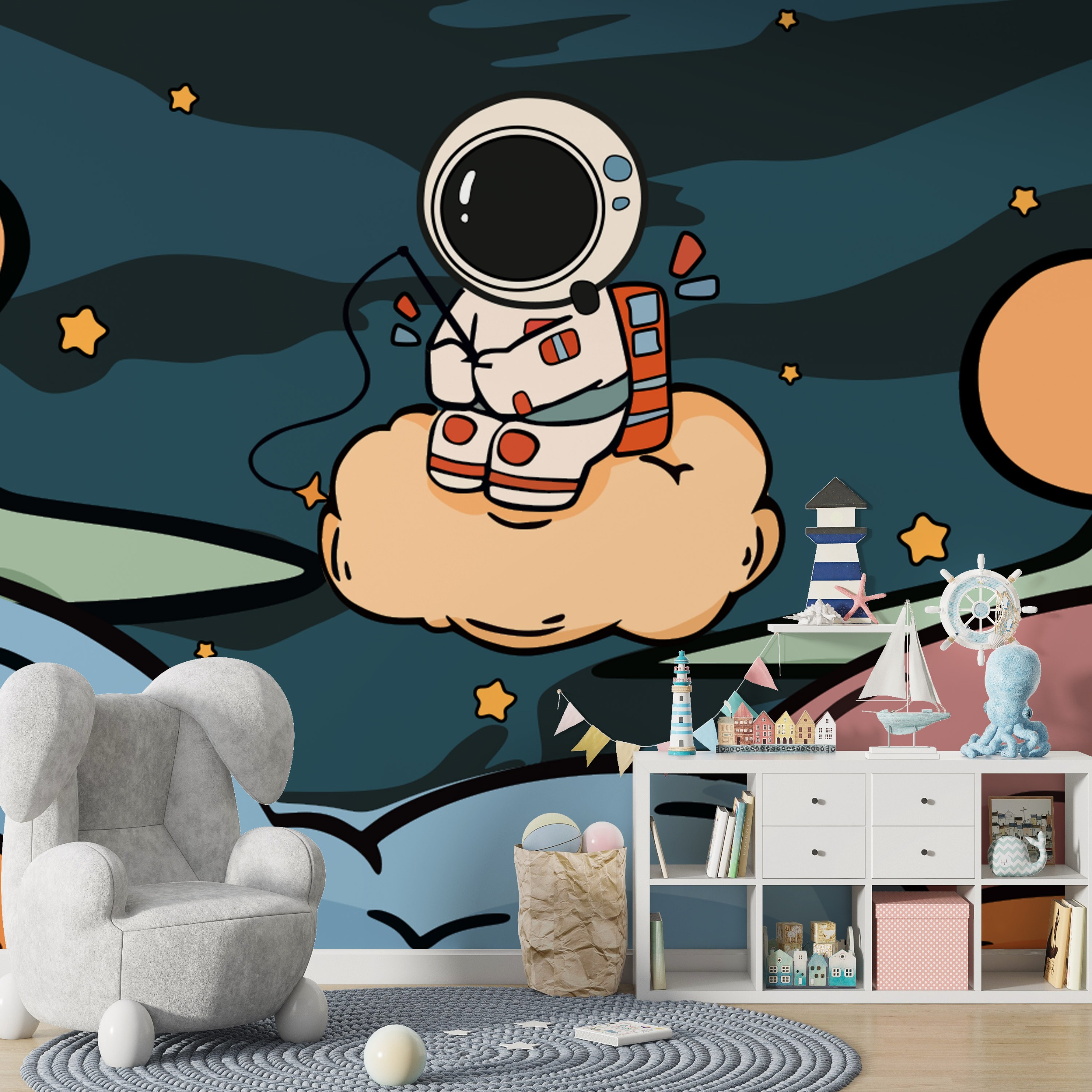 Kaja Walls Official Website - Fishing in the Space Wallpaper